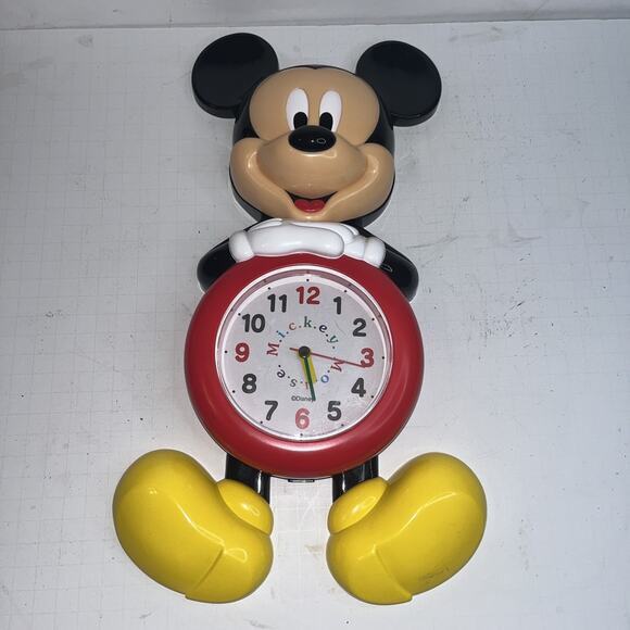 Dining | Vintage Space Age Micky Mouse Wall Clock Pendulum | Poshmark
